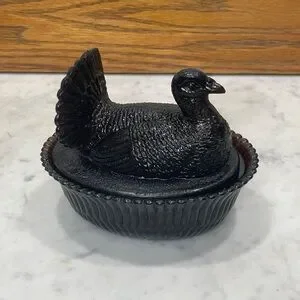 Boyd Glass | Accents | Rare Vintage Boyd Glass Turkey On Nest | Poshmark